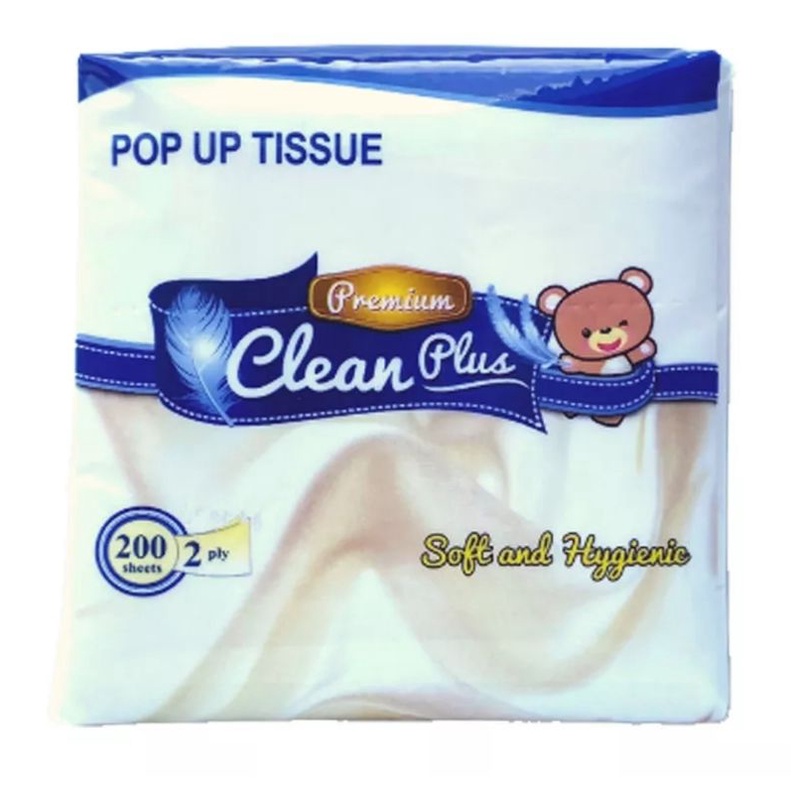 Jual CLEAN PLUS premium / multi Facial tissue Pop Up 200s | Shopee ...