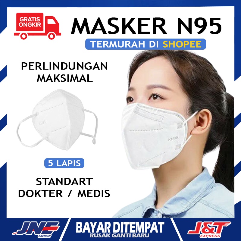 Jual Masker KN95 Masker Medis Maxhealth 5ply Standar Dokter dan Tim ...