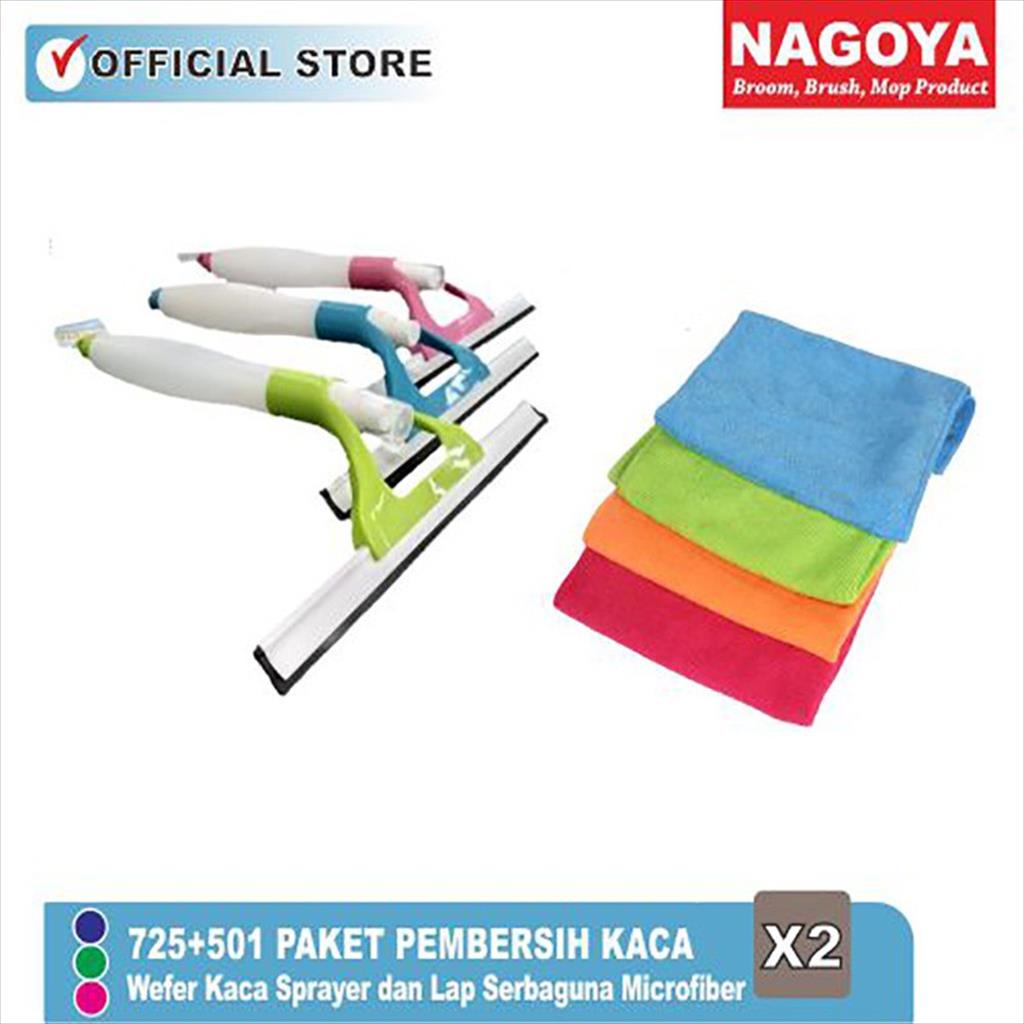 Jual NAGOYA Paket Pembersih Kaca : Wefer kaca + Sprayer + Lap Serbaguna ...