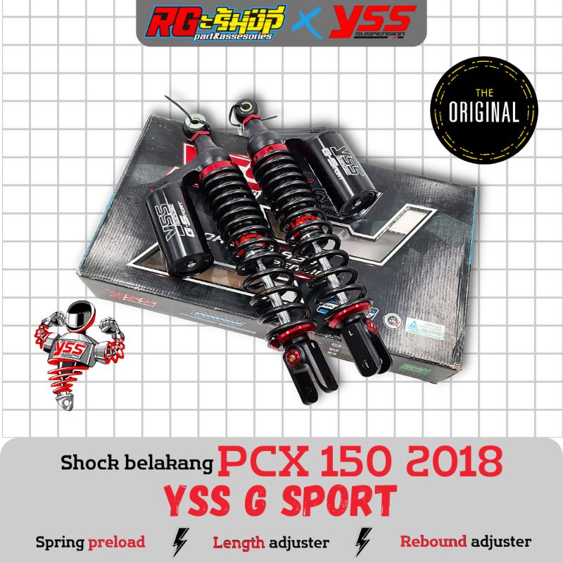 Jual Shock Shockbreker YSS Tabung G Sport 350mm PCX 150 Lokal 2018 2020 Original Thailand ...