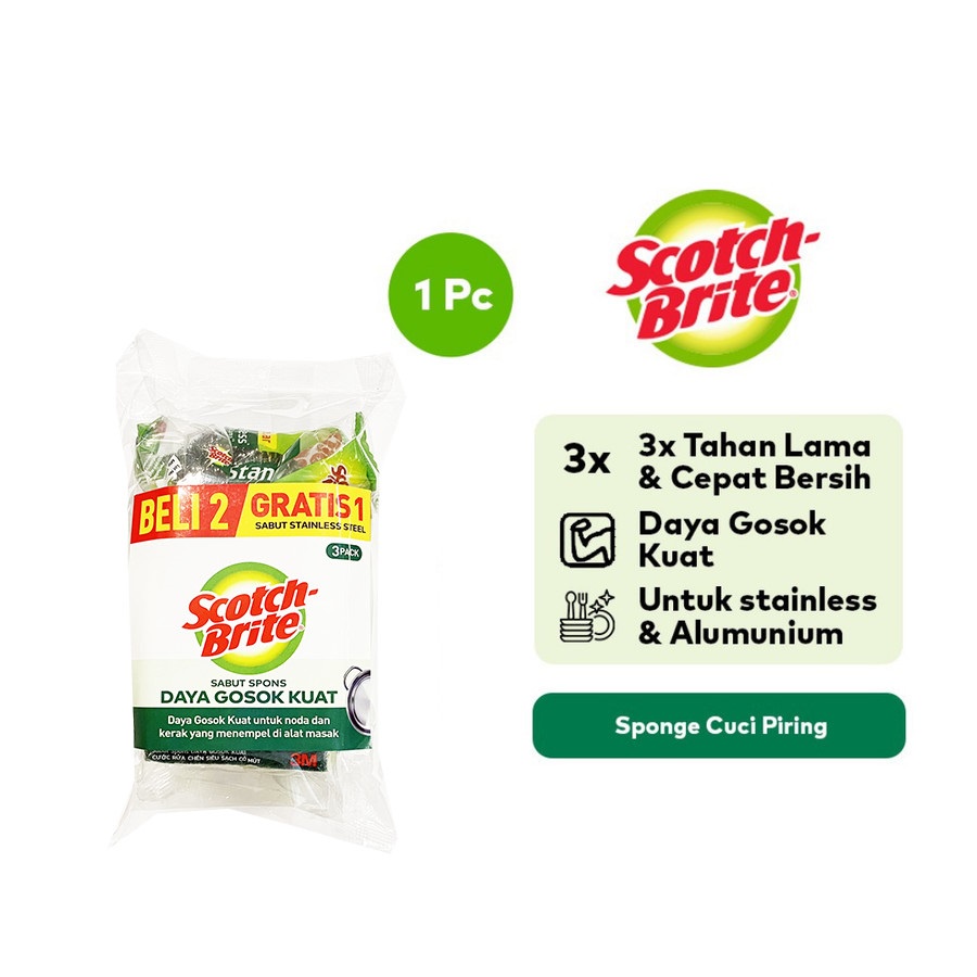 Jual 3M Scotch-Brite Sabut Spons Sabut Jaring Anti Gores ID-Raya ...