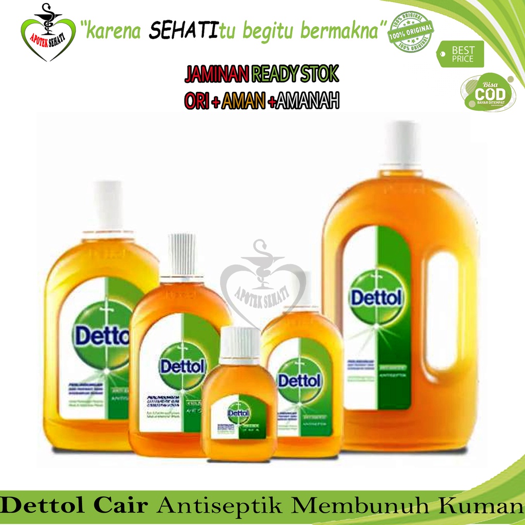 Jual Original Dettol Antiseptic Liquid Botol Anti Bakeri Cairan ...
