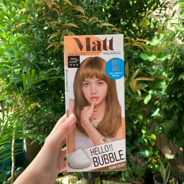 Jual MISE EN SCENE Hello Bubble Matt gold Blackpink hair colour cat ...