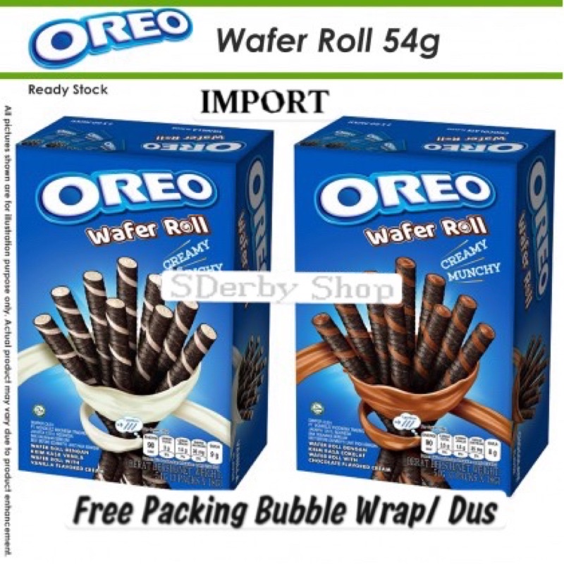 Jual Oreo Wafer Roll Creamy Munchy Vanila Chocolate Milk Stick | Shopee ...