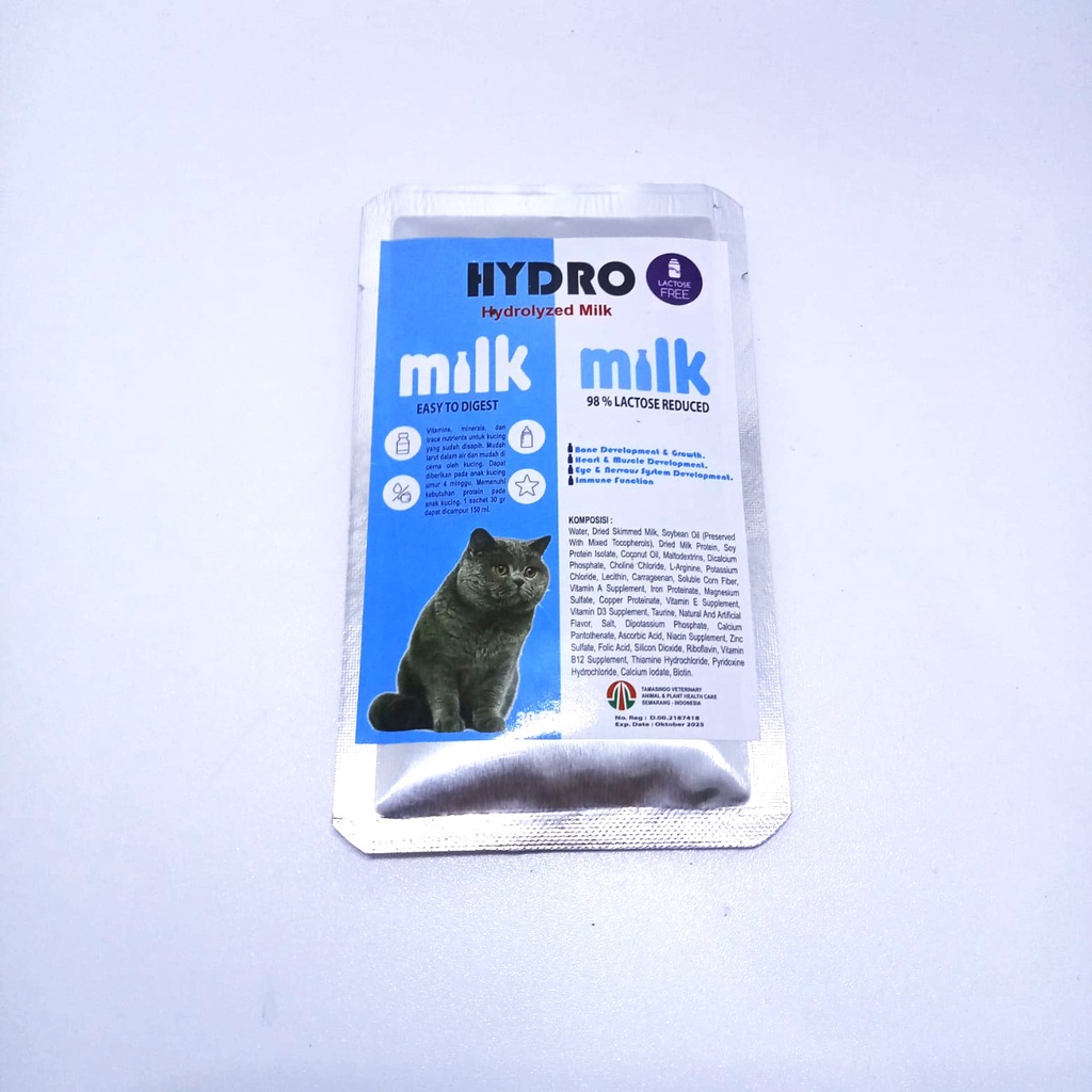 Jual SUSU KUCING HYDRO MUDAH DICERNA 30 GRAM HYDROLYZED MILK CAT ...