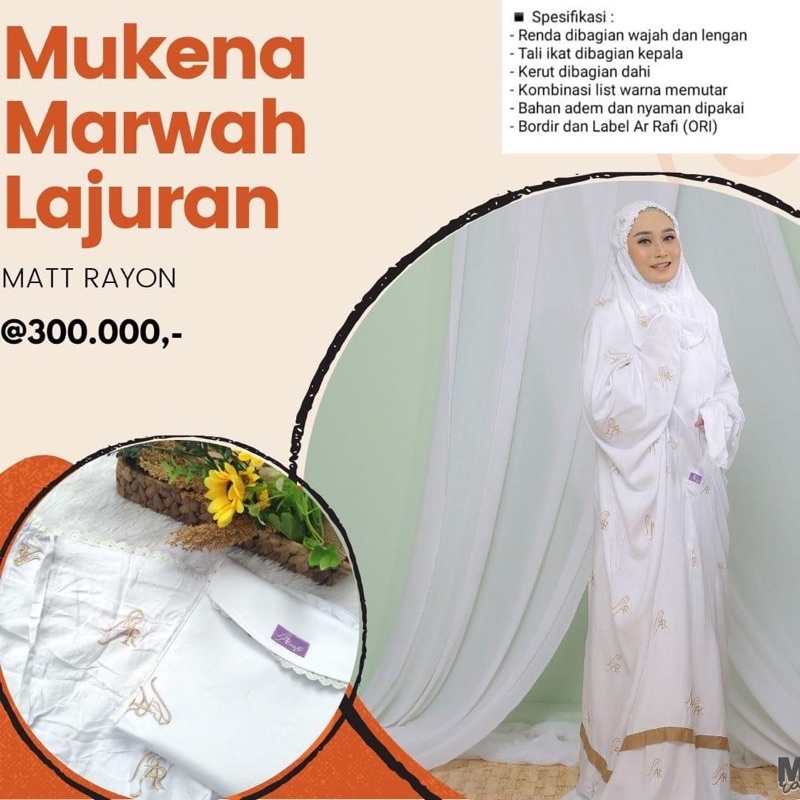 Jual Mukena TERLARIS by Hijab AR Rafi mukena marwah lajur perangkat ...