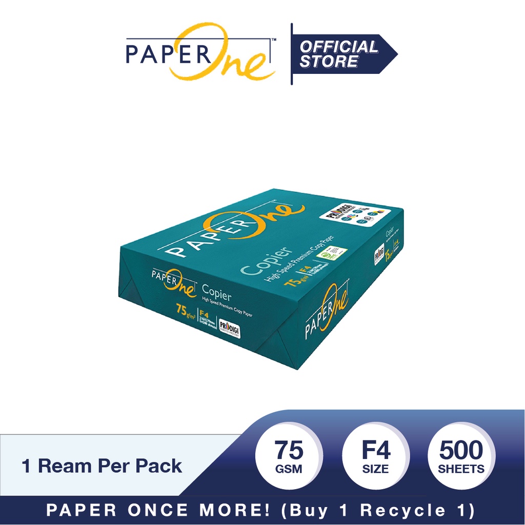 Jual PaperOne Kertas F4 75gr Copier 1 Rim (500 lembar) Kertas HVS F4 ...