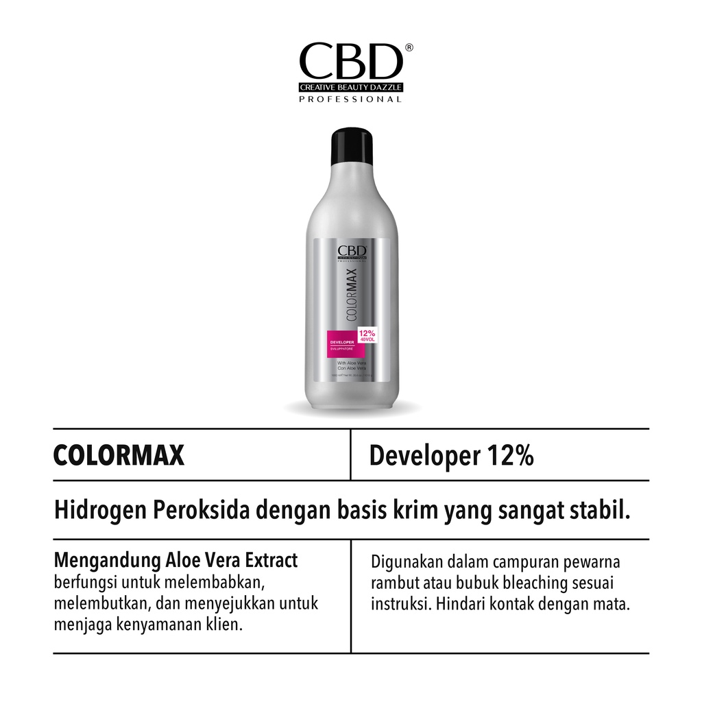 Jual CBD Professional Colormax Developer 1000ml | Shopee Indonesia