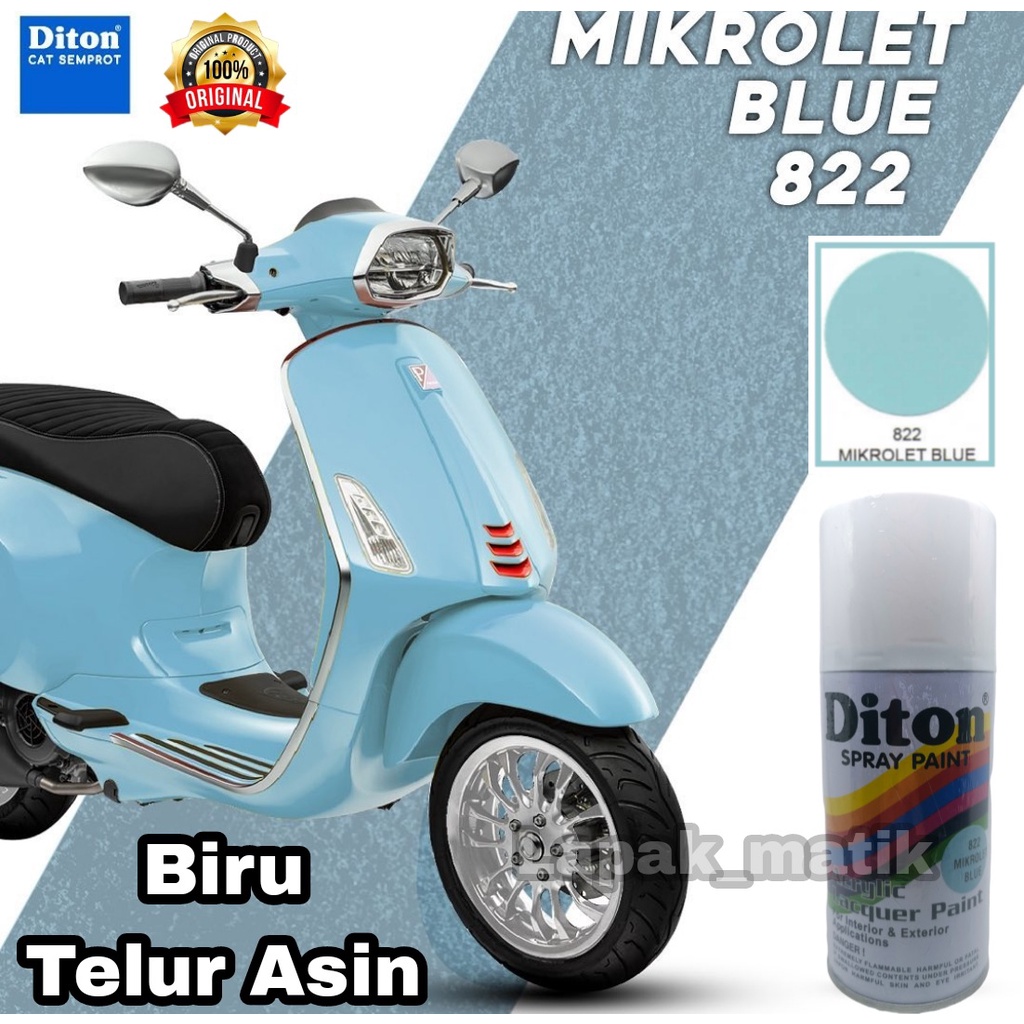Jual Pilok Diton BIRU TELUR ASIN MIKROLET BLUE 822 300ml | Shopee Indonesia