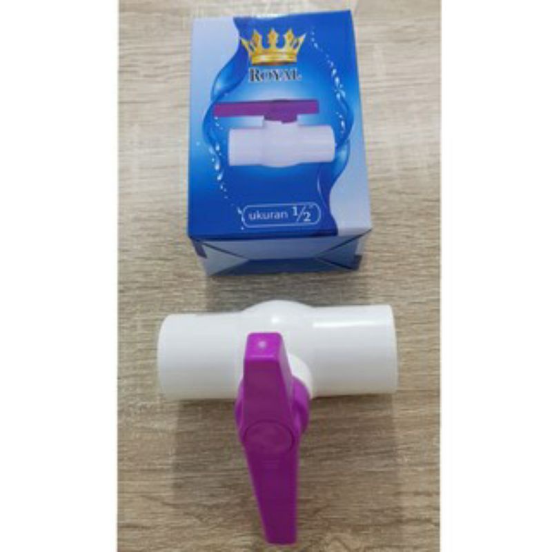 Jual Stop Kran PVC Ballvalve Stop Kran Ukuran Lengkap Merek Royal ...