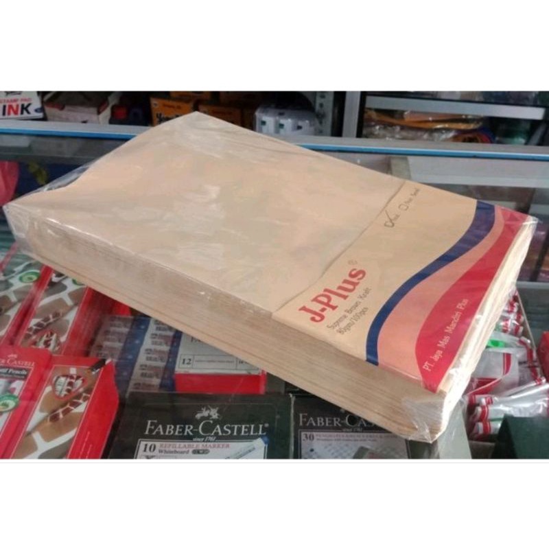 Jual Amplop Coklat Folio (F4) Seal J Plus (Ada Perekat) | Shopee Indonesia
