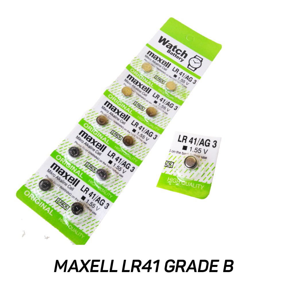 Jual Baterai Termometer Omron Maxell LR41 / AG3/ SR41 per biji | Shopee Indonesia