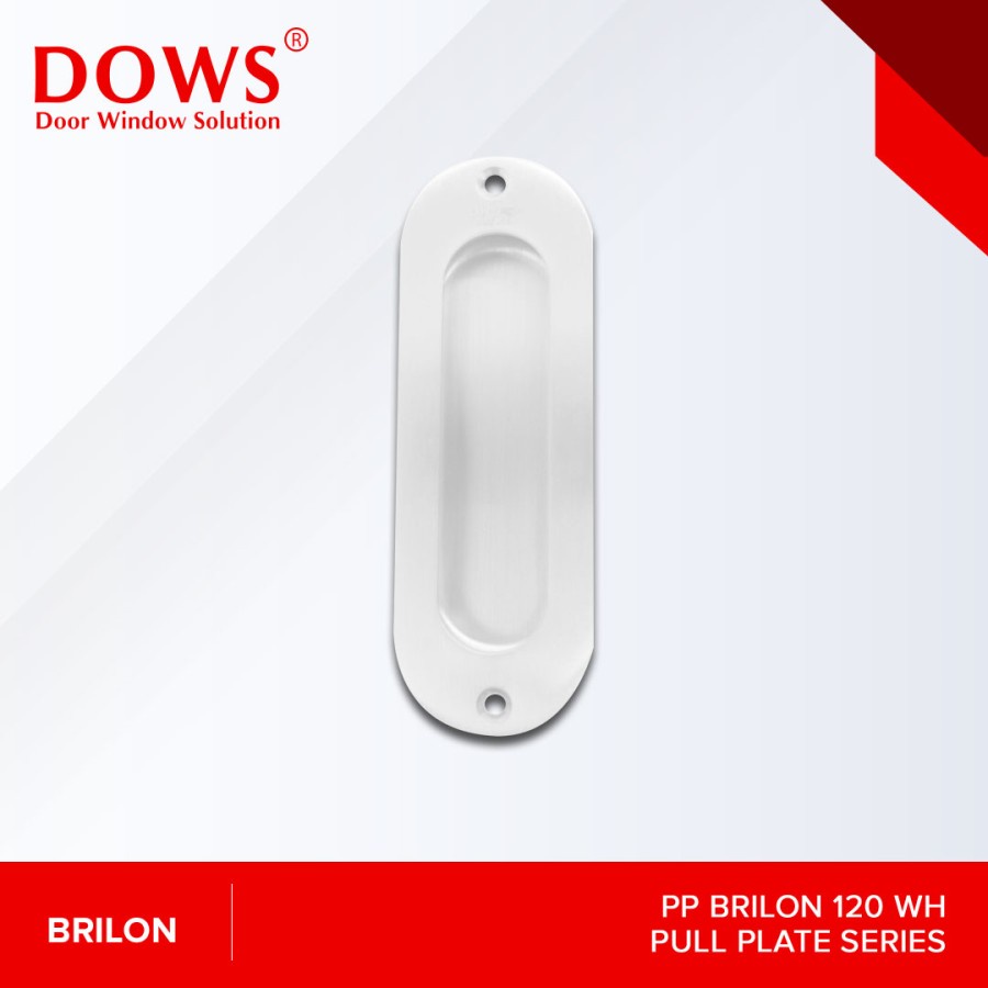 Jual PULL PLATE HANDLE PINTU KAYU ATAU BESI BRILON PP 120 WHITE ...