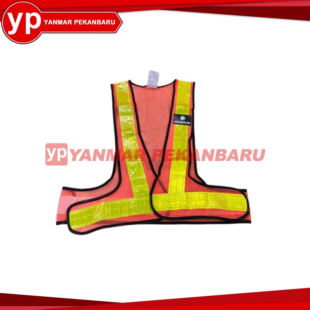 Jual BAJU ROMPI JARING MODEL V / ROMPI PROYEK / SAFETY VEST ORANGE ...