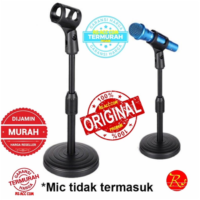 Jual Stand Microphone Meja - Stand Mic Holder Mini Adjustable Podium Original | Shopee Indonesia