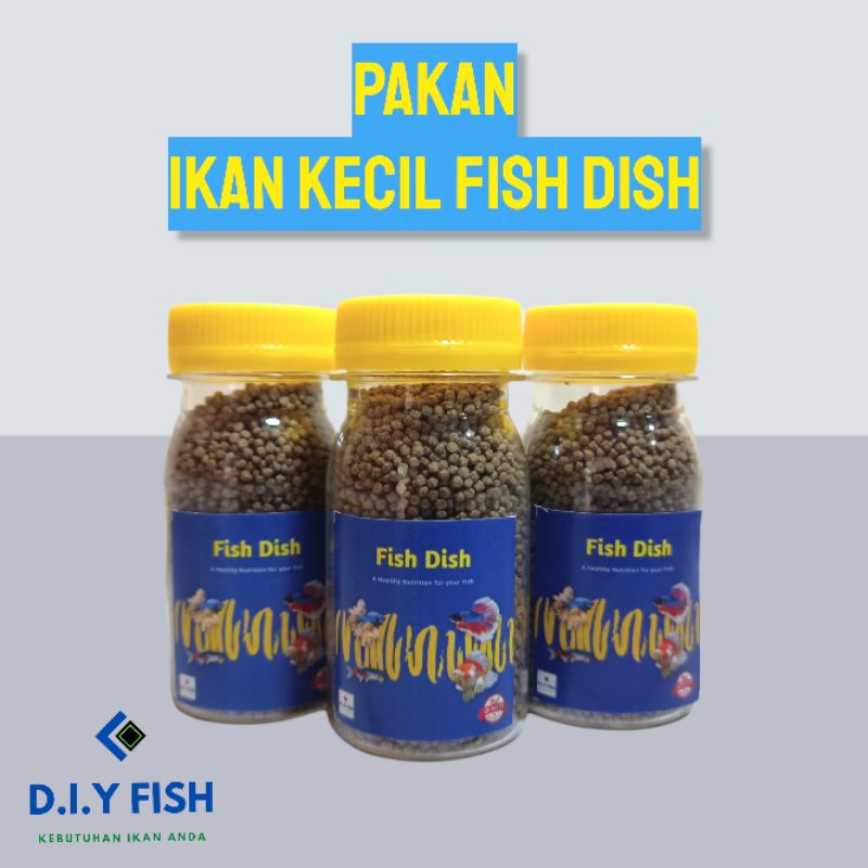 Jual PELET PAKAN IKAN KECIL FISH DISH 30gr | Shopee Indonesia