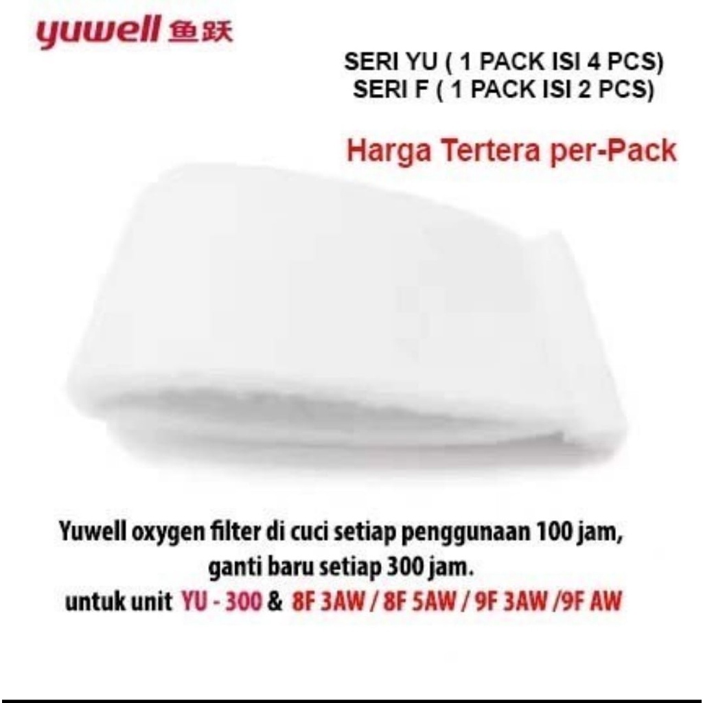 Jual Filter Oxygen Concentrator Yuwell YU 300 8F-3AW 8F-5AW 9F-3AW 9F ...