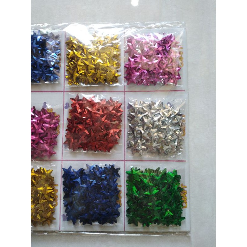 Jual payet sequin ramborci daun bintang kupu hiasan prakarya set mix ...