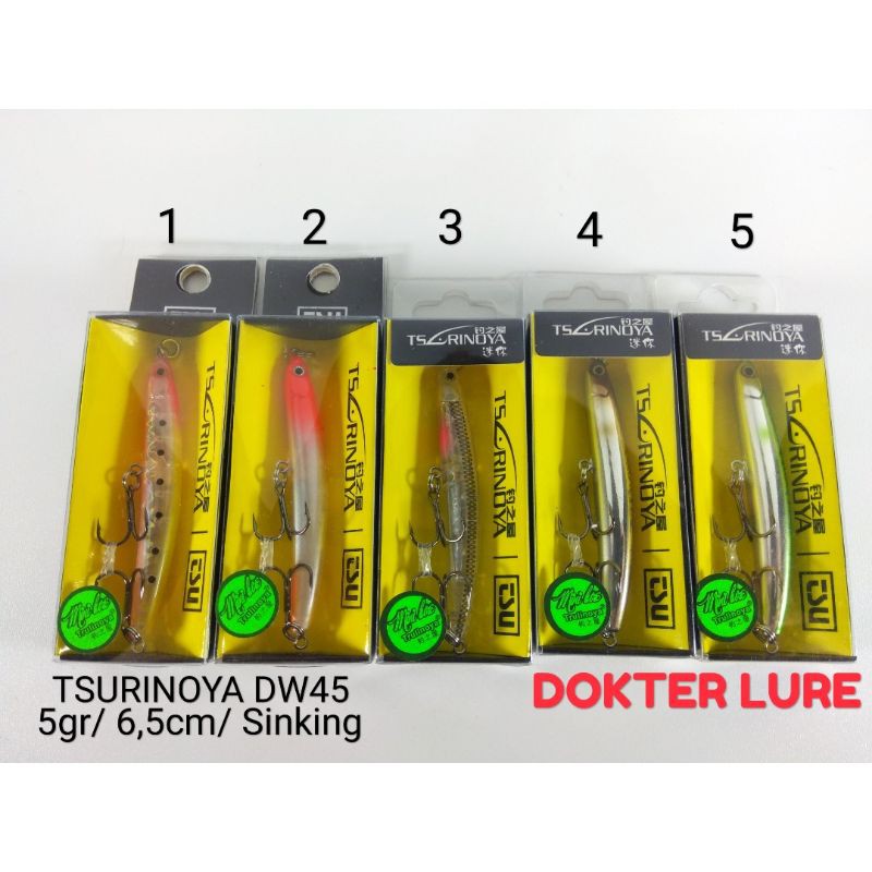 Jual LURE TSURINOYA DW45 5gr 6.5cm Sinking Ultralight UL | Shopee Indonesia