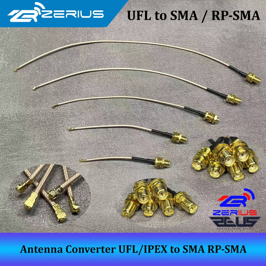 Jual Pigtail Antenna Converter IPEX UFL to SMA RP-SMA Female | Shopee ...