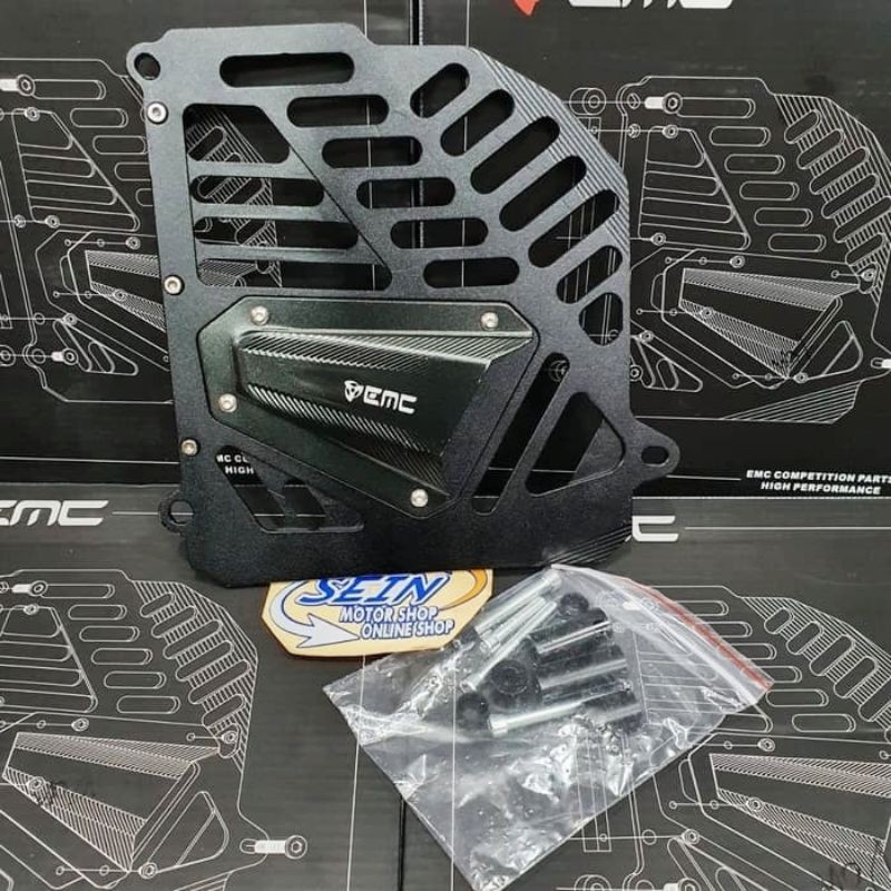 Jual Cover Radiator NMax Old Aerox EMC CNC | Shopee Indonesia