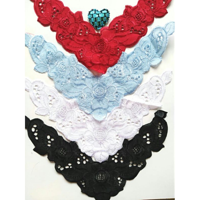 Jual (1 lusin) Renda sudut/renda leher/renda lengan | Shopee Indonesia