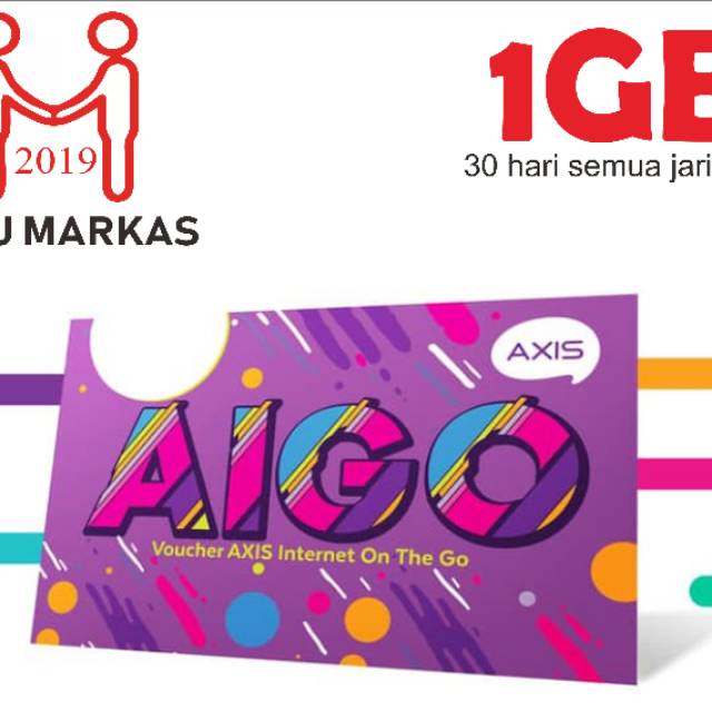 Jual Voucher Axis aigo 1,5 GB nasiona 30hari | Shopee Indonesia