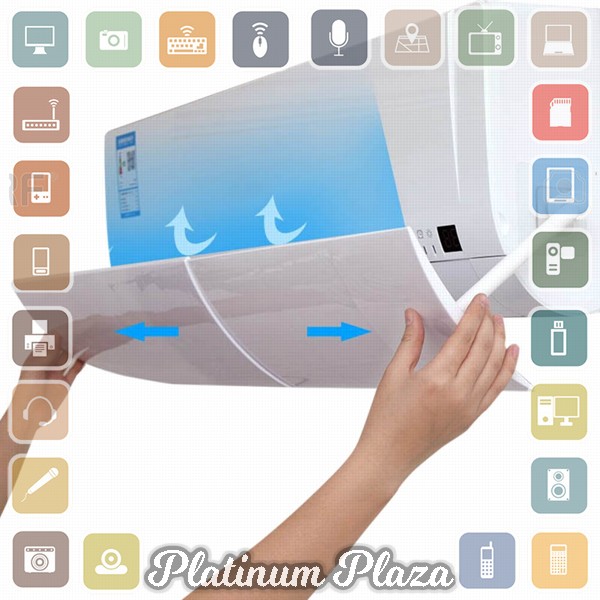 Jual AKKOKI Cover Angin AC Adjustable Air Conditioner Windshield ...