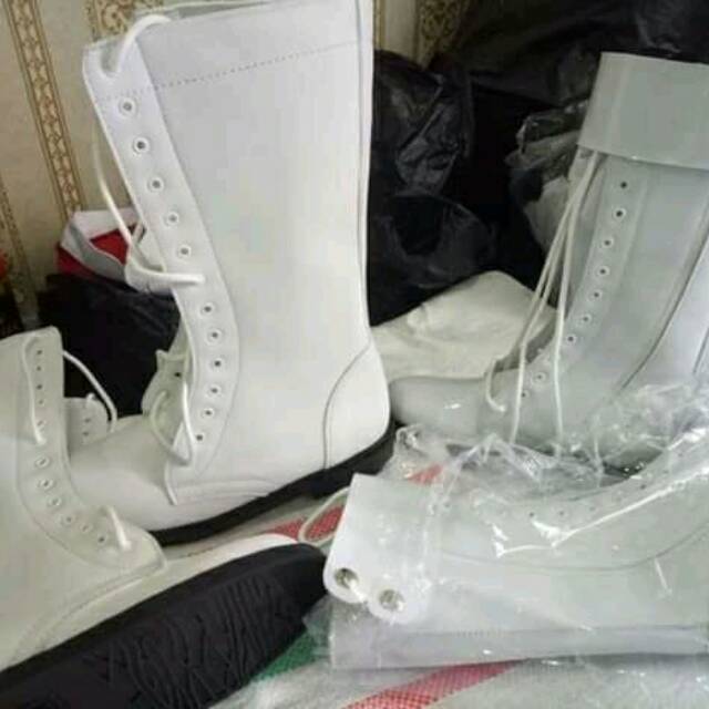Jual BOOTS SEPATU JENGGEL PASKIBRA//tanpa minimal order | Shopee Indonesia