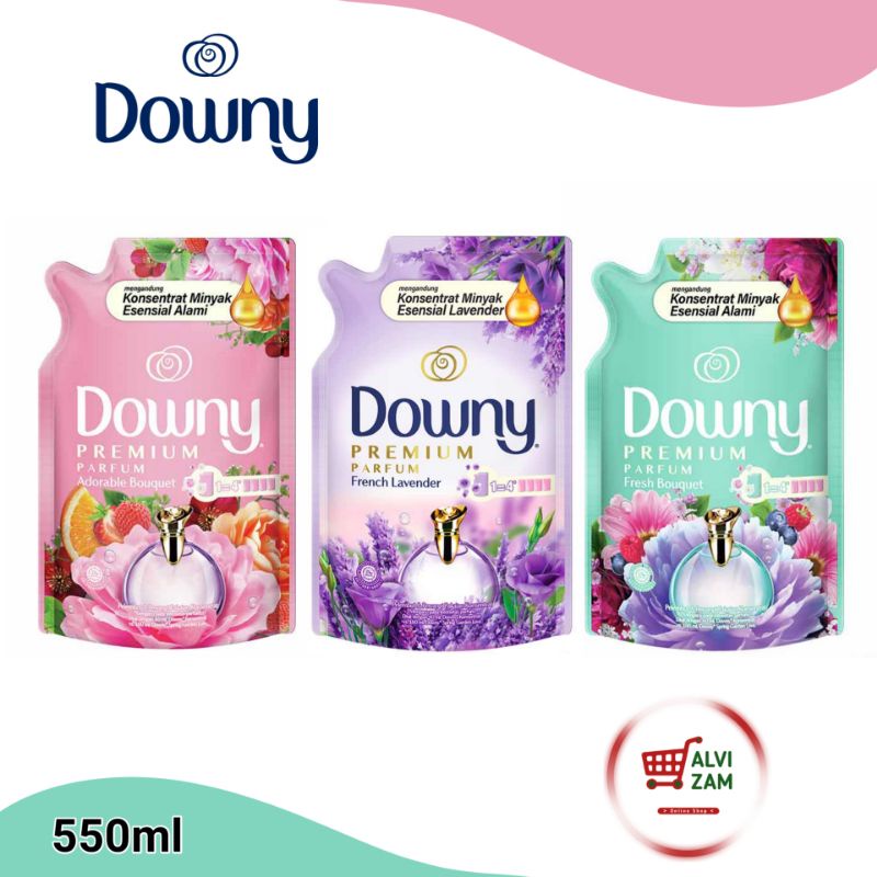 Jual Downy Premium parfum 550ml | pelembut dan pewangi pakaian | Shopee Indonesia