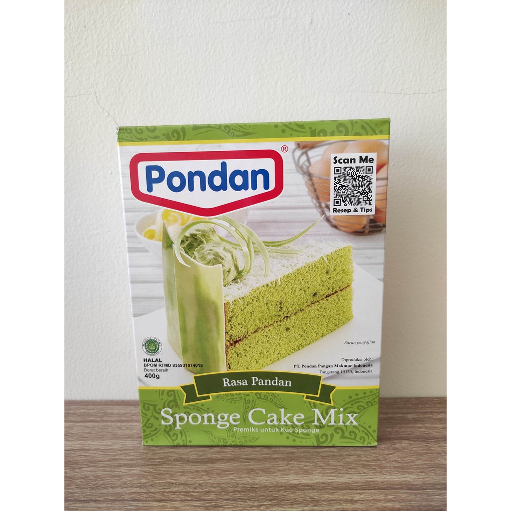 Jual Pondan Sponge Cake Mix Rasa Pandan | Shopee Indonesia