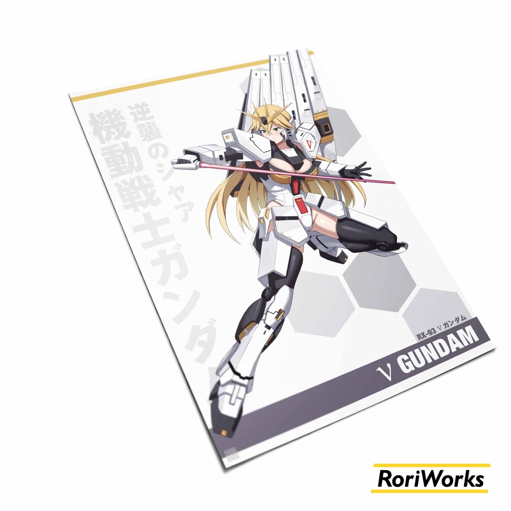 Jual Poster Anime - Nu Gundam MS Girl Mecha Musume | Shopee Indonesia