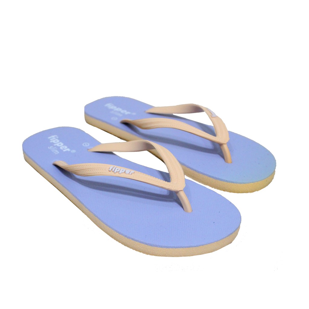 Jual Sandal Fipper Slim / Sendal Jepit / Sendal Wanita in Blue Echo ...