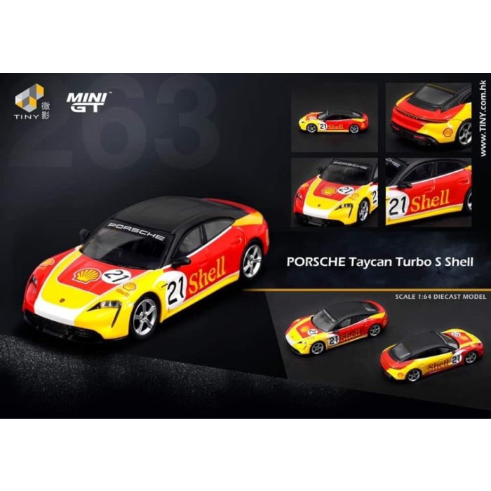 Jual Mini GT x Tiny Shell Porsche Taycan Turbo S HK Exclusive LESISH ...