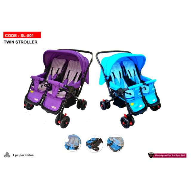 Jual Baby Stroller Twin Kembar (Side to side) | Shopee Indonesia