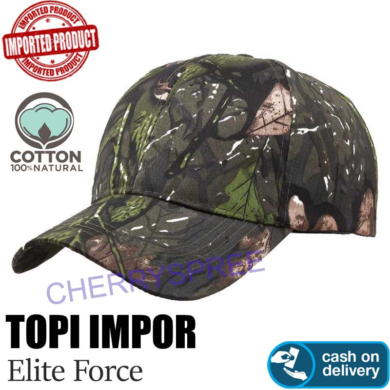 Jual Topi ELITE FORCE Topi Army Camo Delta Force Jungle Warfare Hat ...