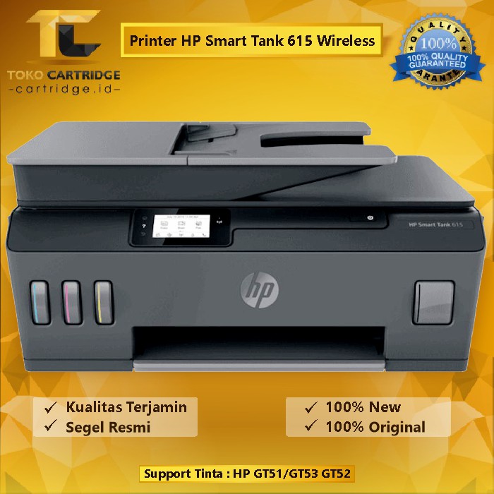 Jual Printer HP Smart Tank 615 Wireless Print Copy Scan Fax ADF all in ...
