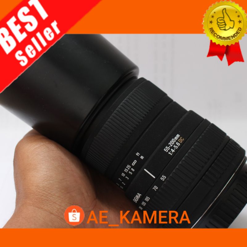 Jual lensa sigma 55-200mm canon,nikon | Shopee Indonesia