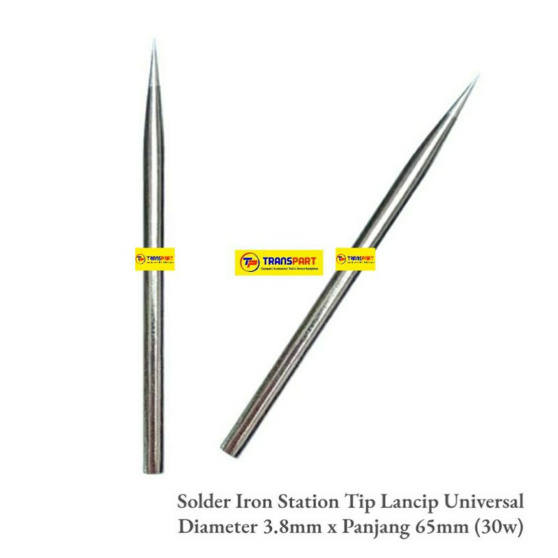 Jual Solder Iron Station Tip Lancip Universal Diameter 3.8mm x Panjang ...