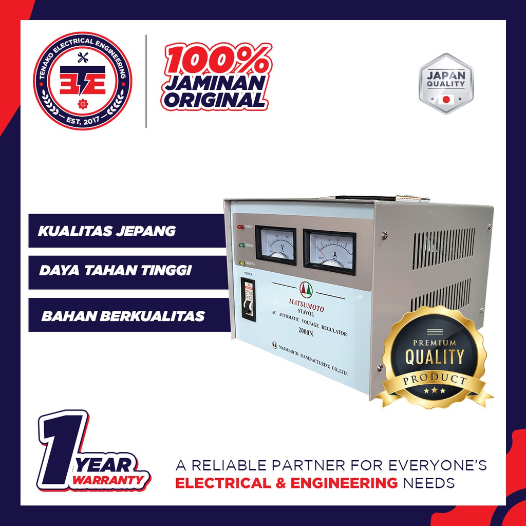 Jual Matsumoto Stabilizer 2000N Stavol Matsumoto 2000 Watt | Shopee ...