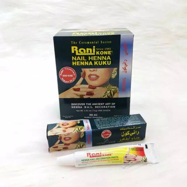 Jual Rani kone henna warna merah ukuran kecil (DUS HIJAU) | Shopee ...