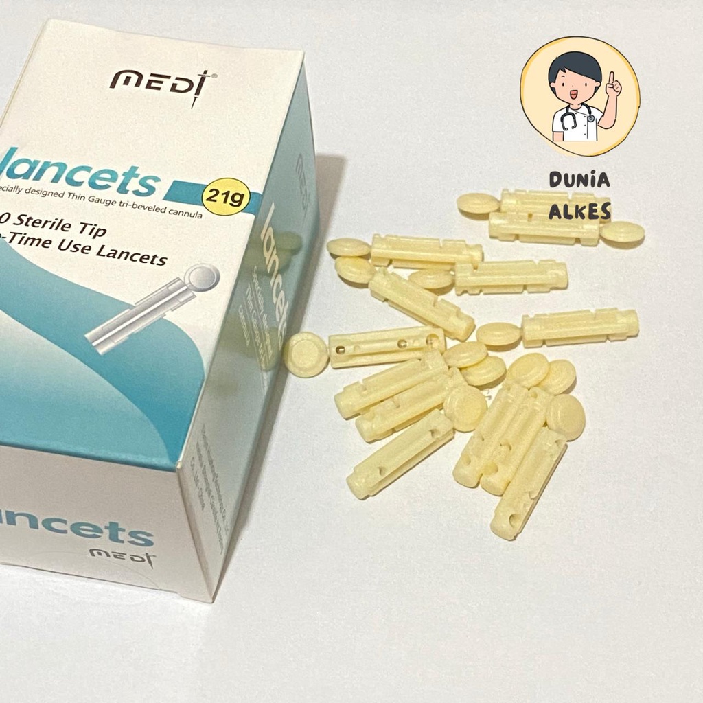 Jual Lancet medilance 21G / Jarum Lancet Bekam Medilance 21G | Shopee ...