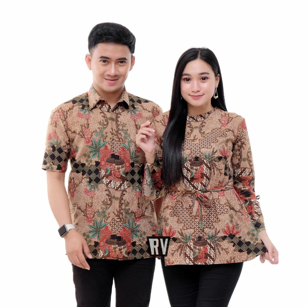 Jual Seragam Batik Kantor - Set Couple Baju Batik soft cakep - Couple ...