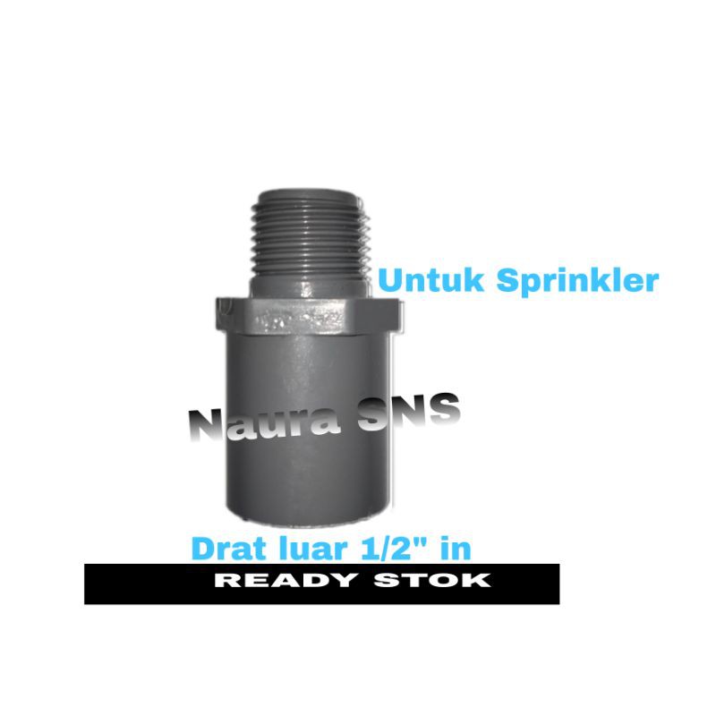 Jual SDL Sock drat luar 1/2" / Sambungan Pipa Pvc Sdl sock drat luar 1/ ...