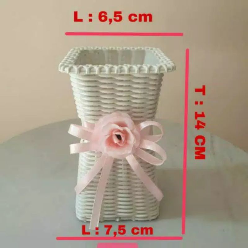 Jual Vas Bunga Plastik Cantik Motif Anyaman | Shopee Indonesia