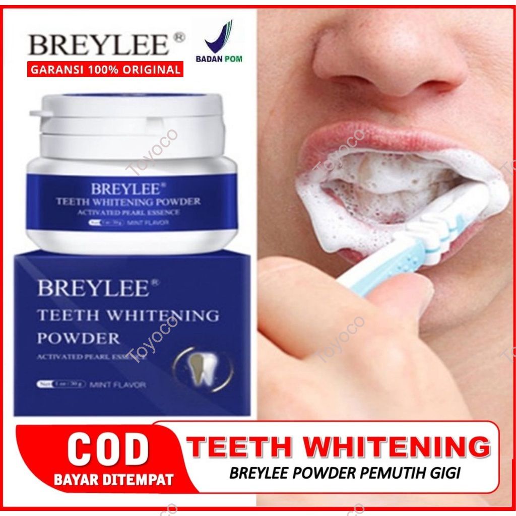 Jual Breylee Teeth Whitening Powder 30gr Ori Braylee Breeylee Breleey ...