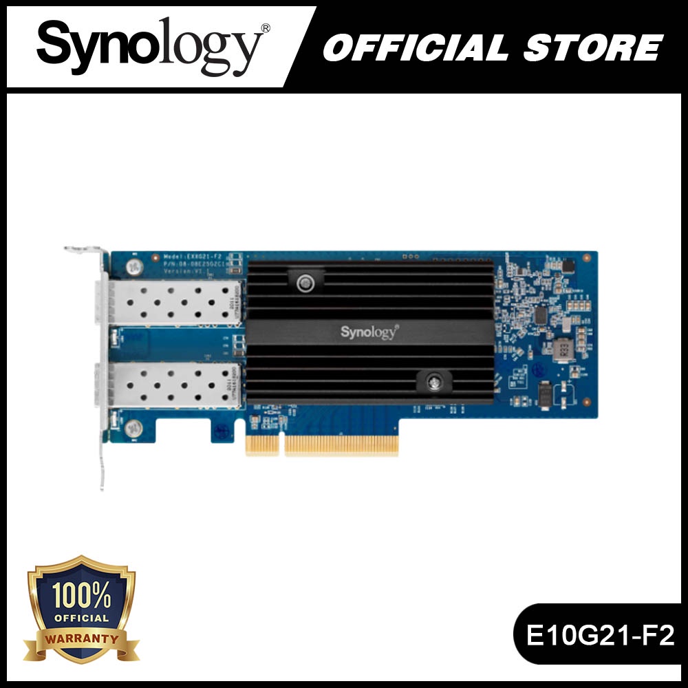 Jual Synology E10G21-F2 Dual-Port 10GbE SFP+ Network Interface Card ...