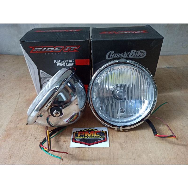 Jual Lampu depan autopal pesek headlamp autopal LED H4 depan cb gl ...