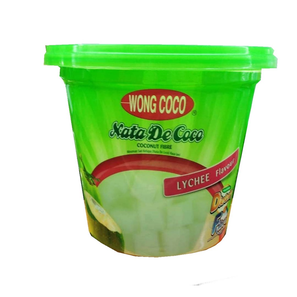 Jual WONG COCO NATA DE COCO LYCHEE FLAVOUR 1000g | Shopee Indonesia