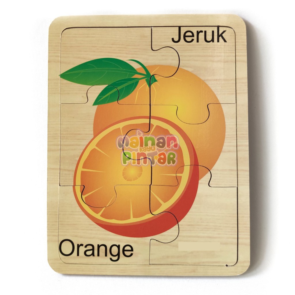 Jual Mainan Kayu Pintar Puzzle Kayu Jigsaw Background Bergambar SNI ...